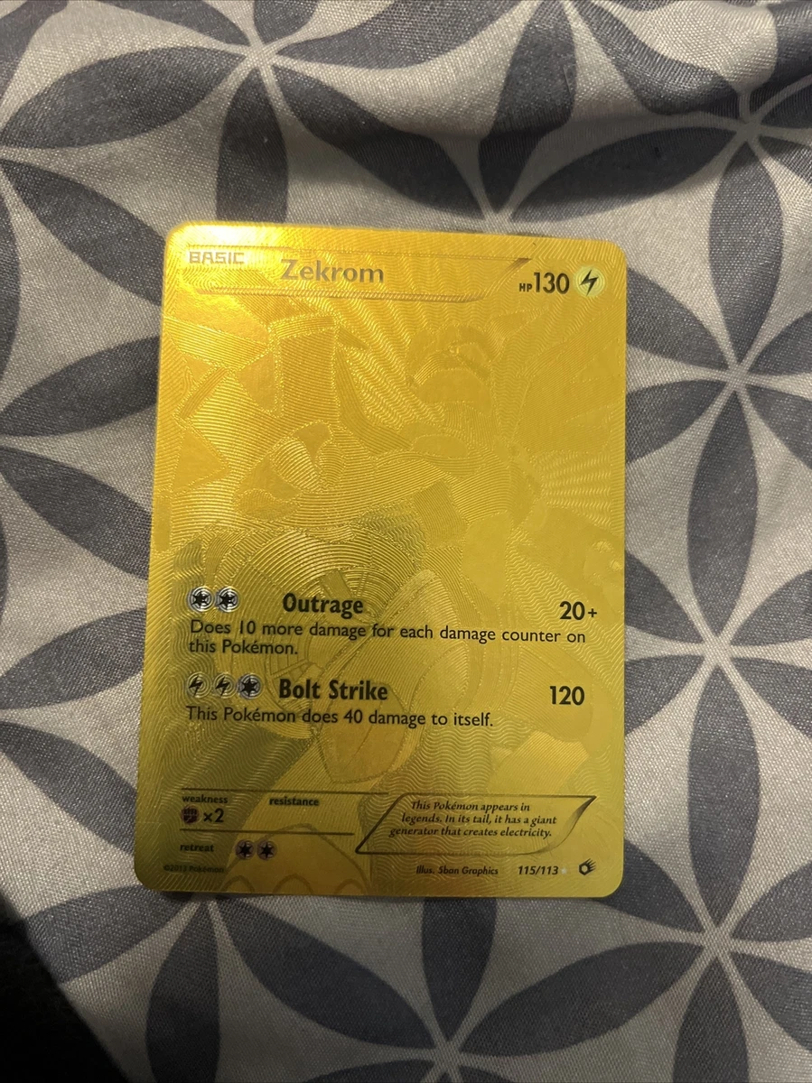 Pokemon Legendary Zekrom Card