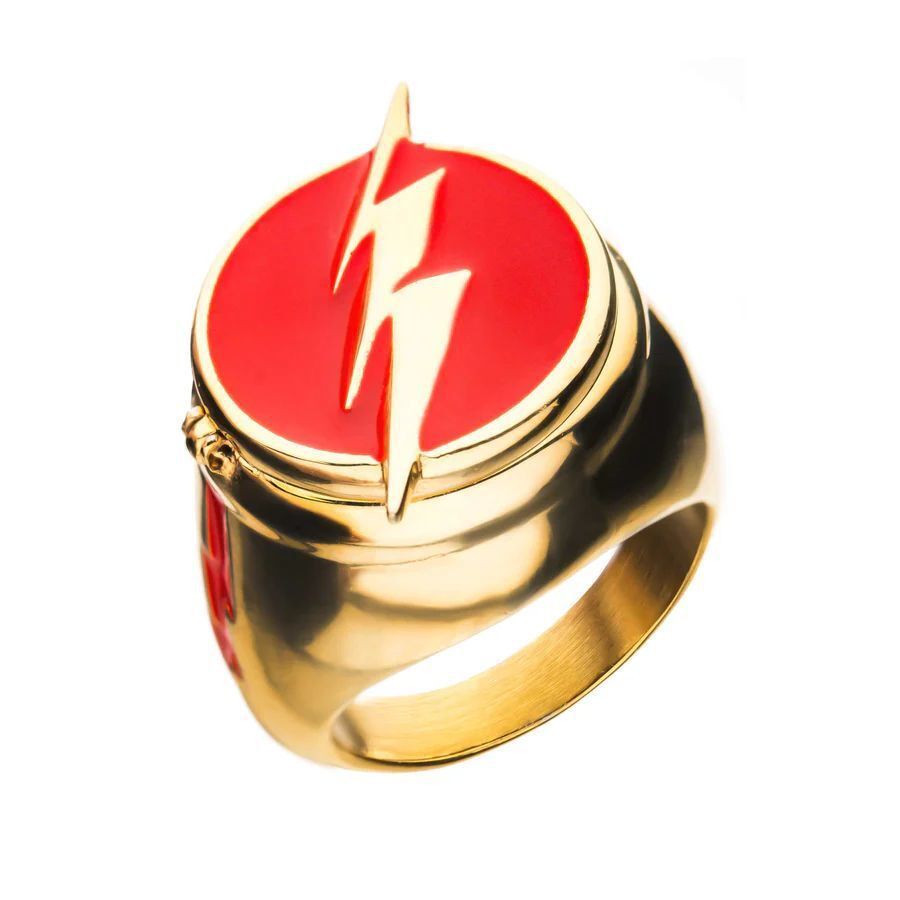 DC The Flash Barry Allen Metal Finger Ring Adjustable Rings | eBay