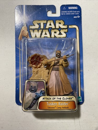 STAR WARS ATTACK OF THE CLONES COLLECTION 2-TUSKEN RAIDER TATOOINE CAMP ...