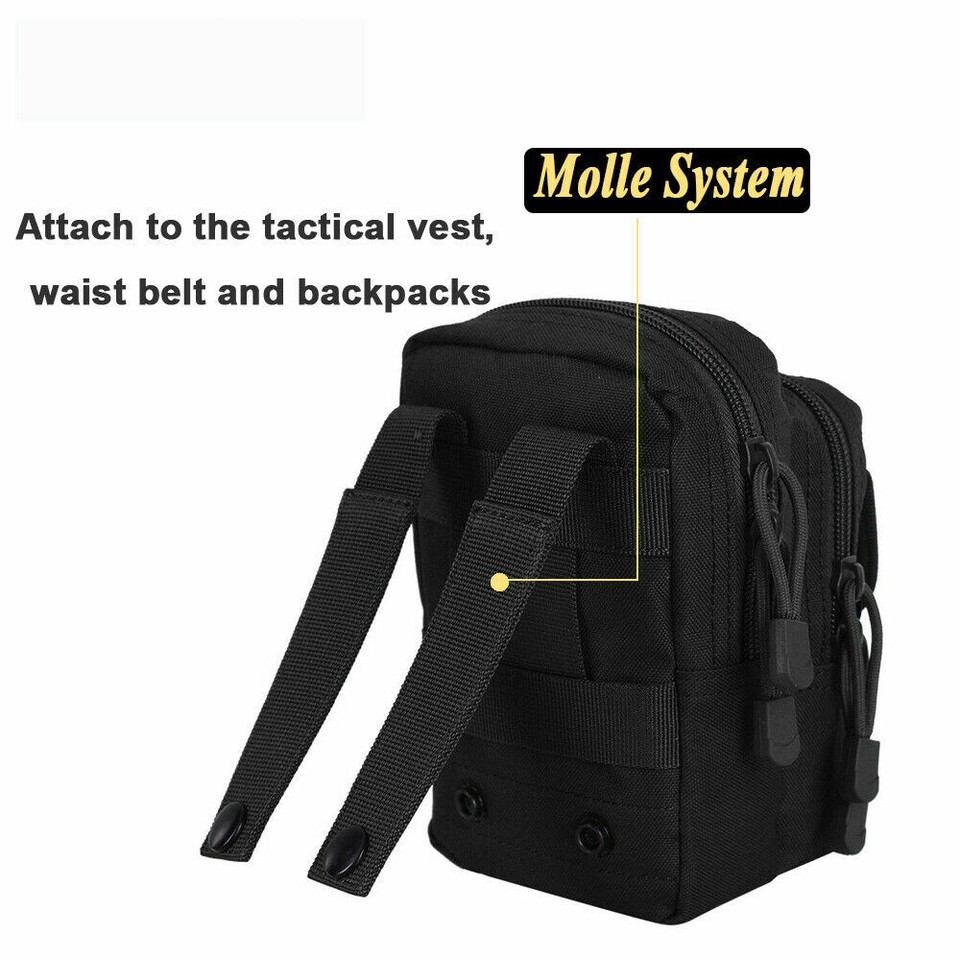 Military Tactical Molle Pouch Outdoor Sports Belt Waist Pack Bag for ...