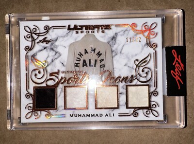 2021 Leaf Ultimate Sports MUHAMMAD ALI Sports Icons Game Used Mem USI ...