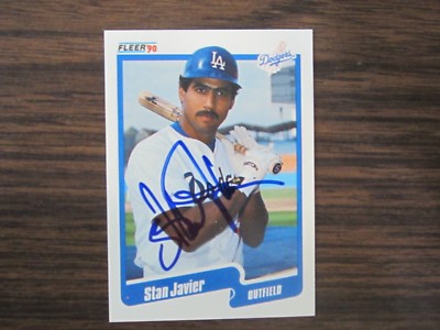 1990 Fleer Update Baseball #U-23 Stan Javier Autograph / Signed Card ...