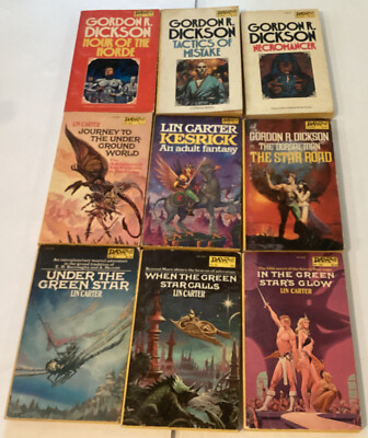 Lin Carter & Gordon R Dickson Sci-fi Lot Of 9 DAW Books Vintage | eBay
