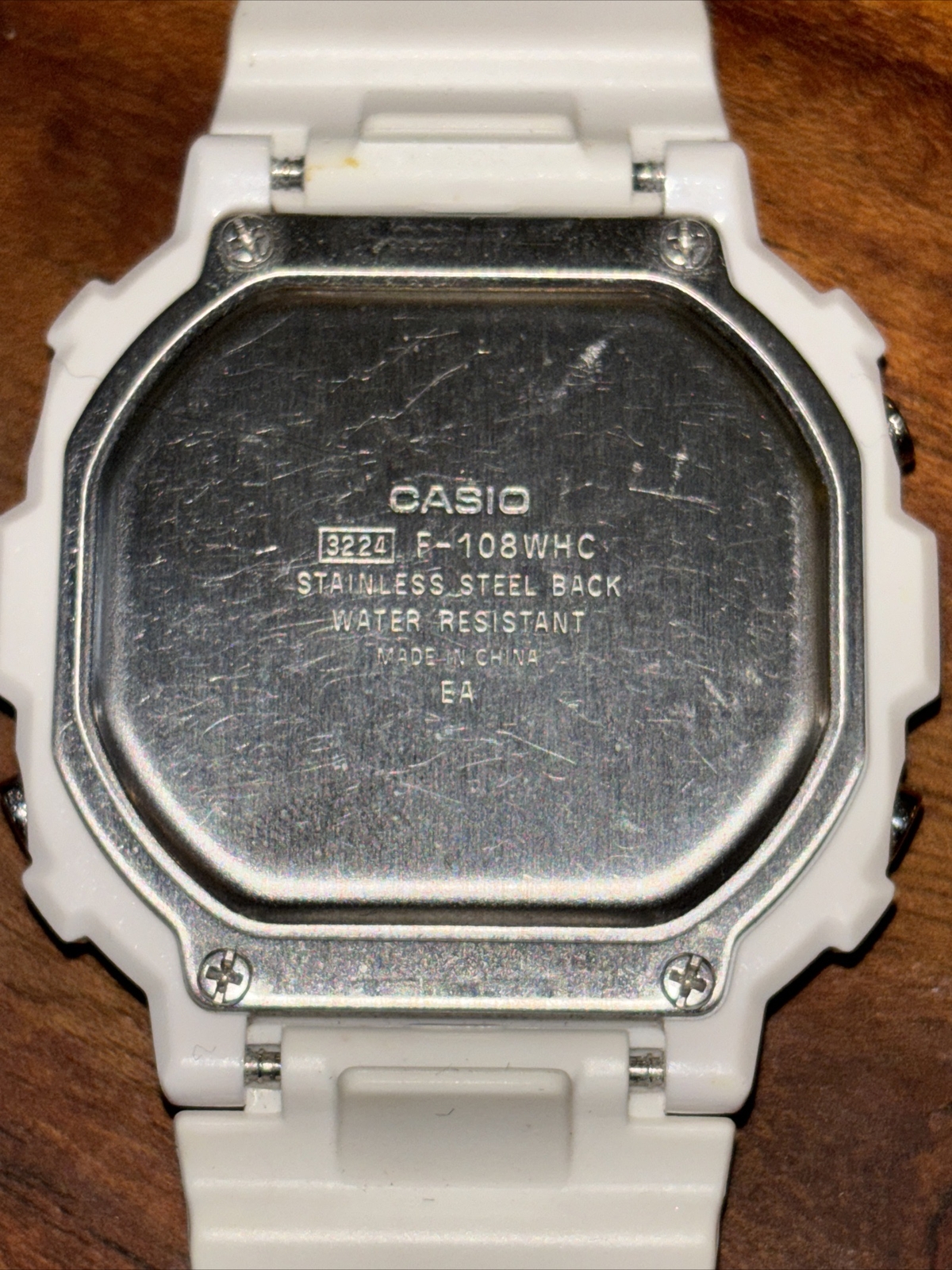 Casio Digital Watch Men White Timer Chronograph 3224 F-108WHC | eBay