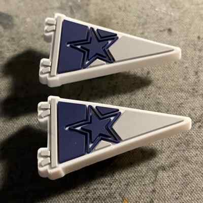 dallas cowboys shoe charms, 2 piece set button back | eBay