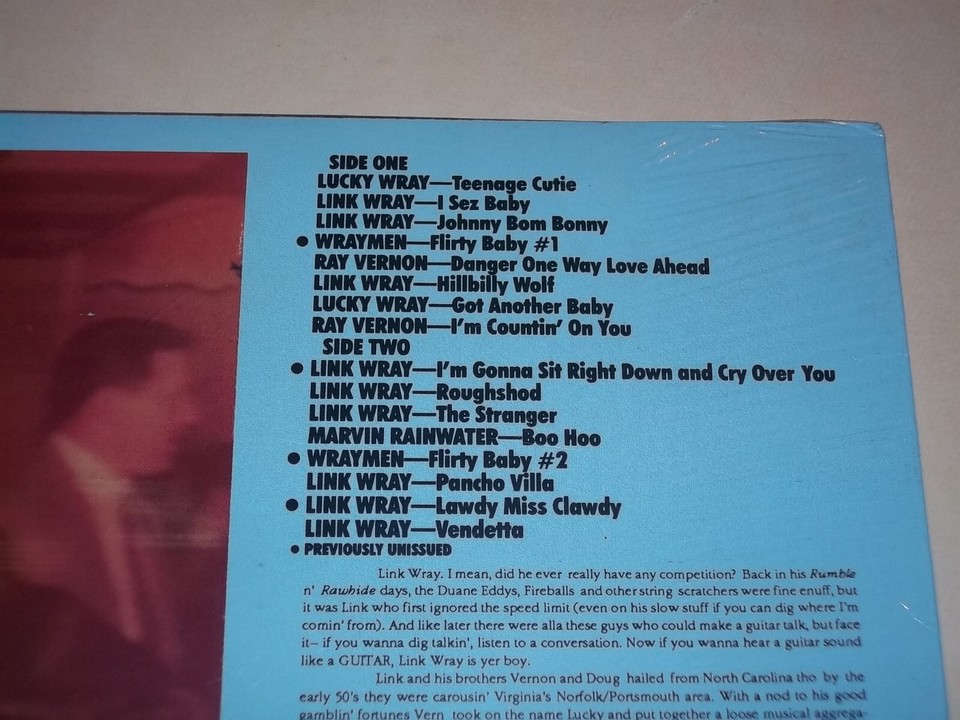 Link Wray - Hillbilly Wolf Missing Links Vol 1 LP SEALED | eBay