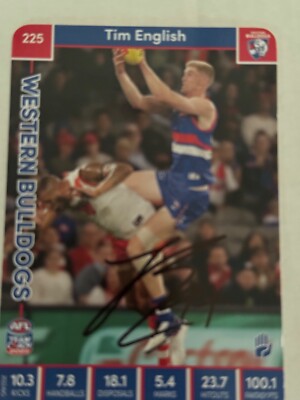 TIM ENGLISH HAND-SIGNED 2023 TEAMCOACH CARD - WESTERN BULLDOGS | eBay ...