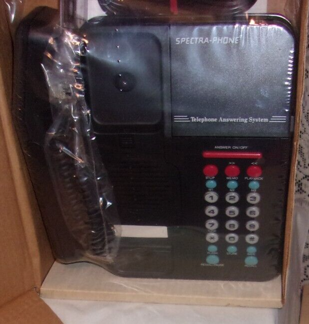 Spectra Vintage Phone Answering System | Black | Telephone | Answering ...
