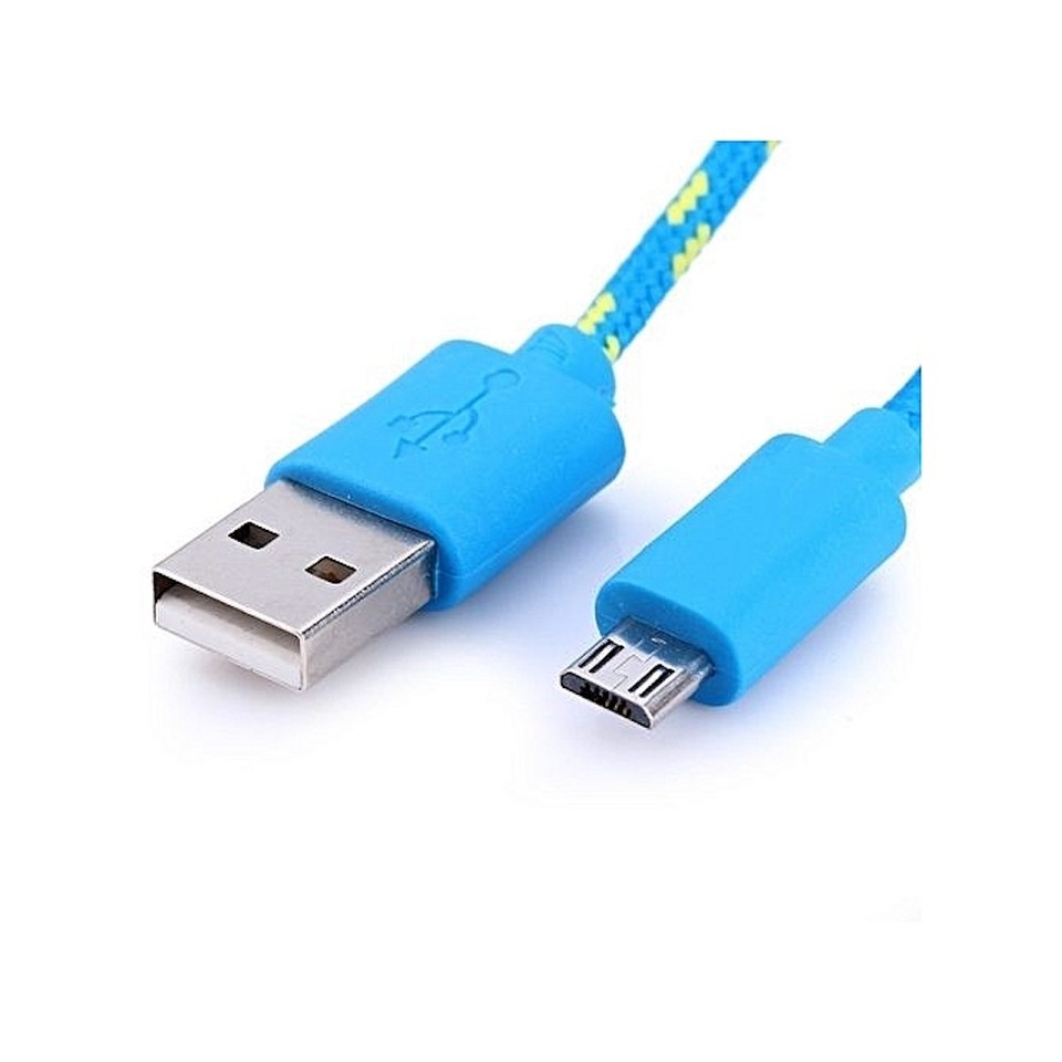 8" SHORT MINI MICRO USB Braided charger Data Cable FOR Samsung Galaxy ...