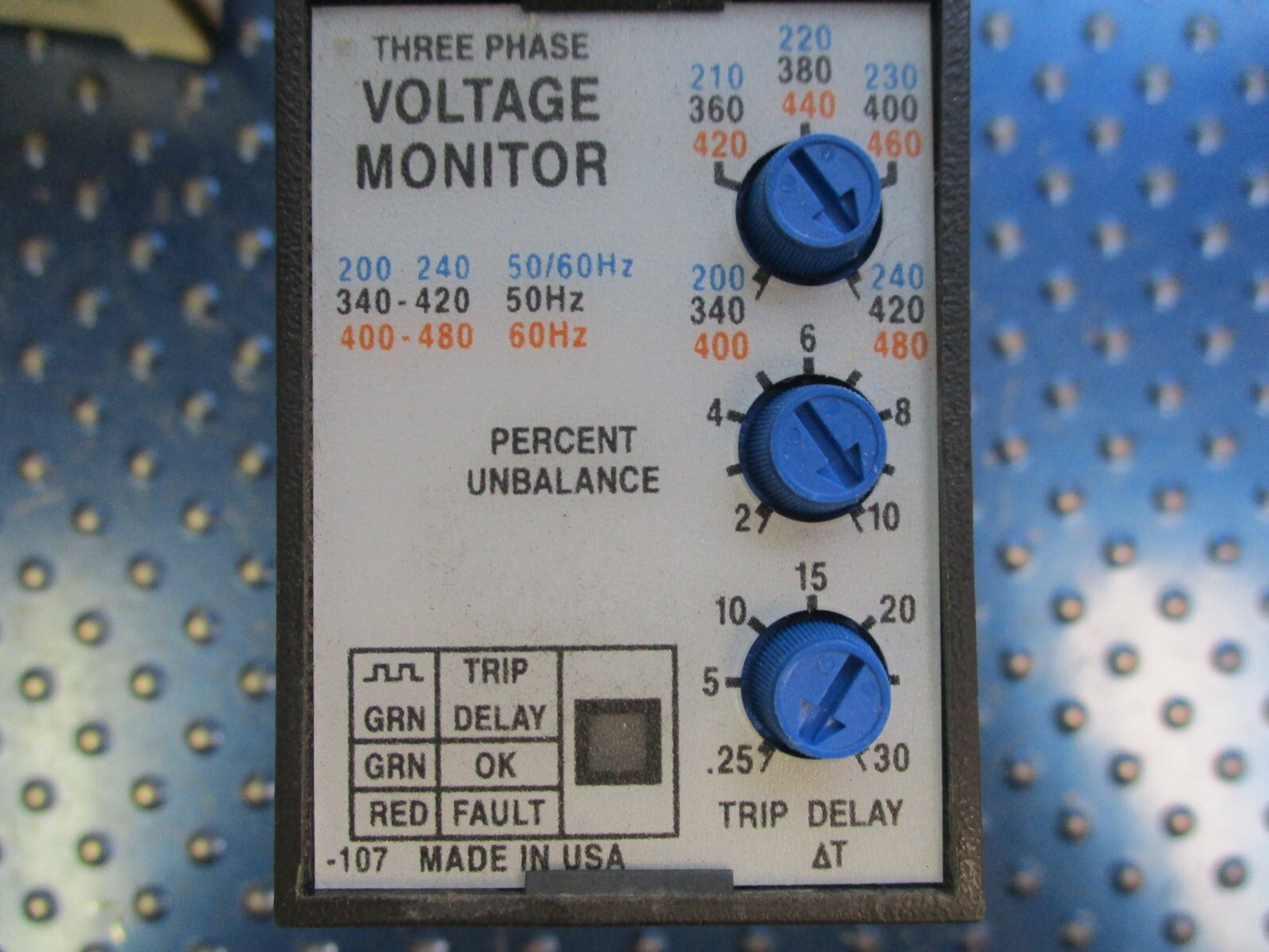 NEW SSAC THREE PHASE VOLTAGE MONITOR 200-480 VAC 10A PLMU11 | eBay