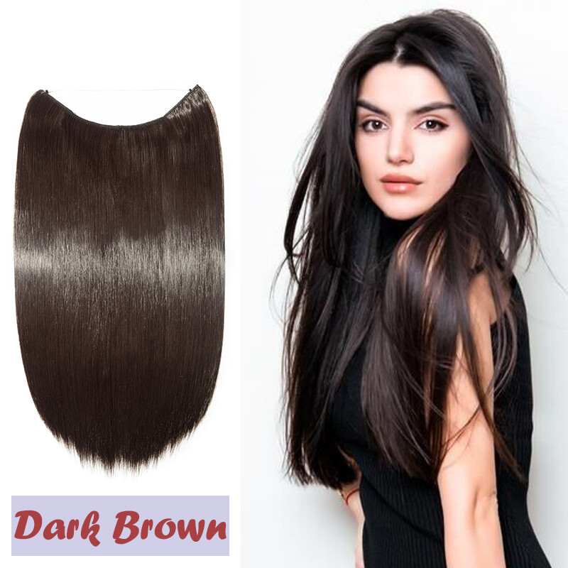 100% Natural As Human Thick Invisible Wire Softs Secret Wire In Hair ...