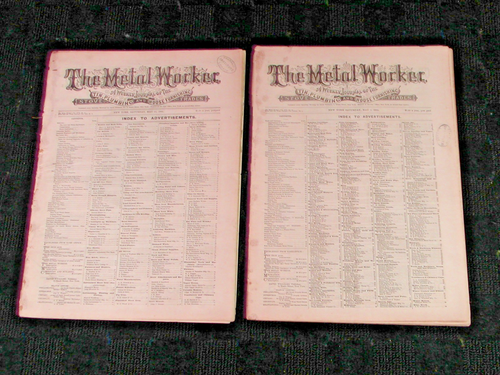 (2) The Metal Worker Journal Publications - May 27, 1882 & May 3, 1884 ...