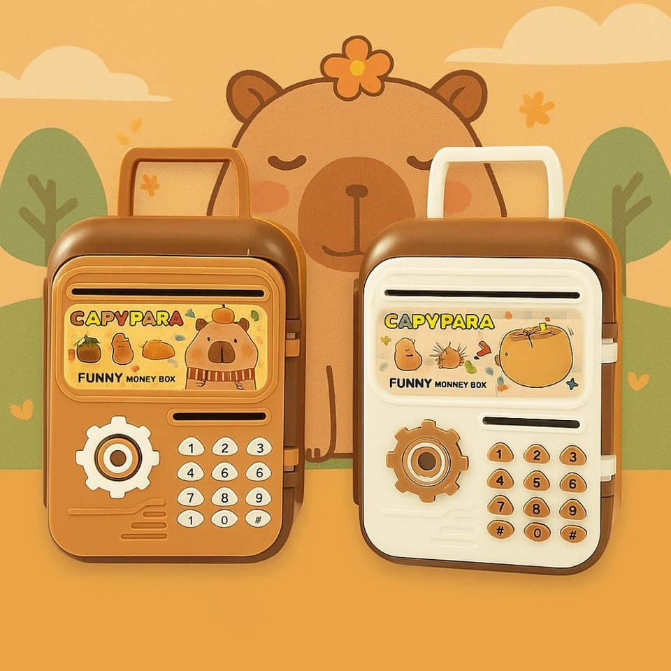 Capybara Money Bank ATM Toys Mini Coin Storage Box Practice Saving ...