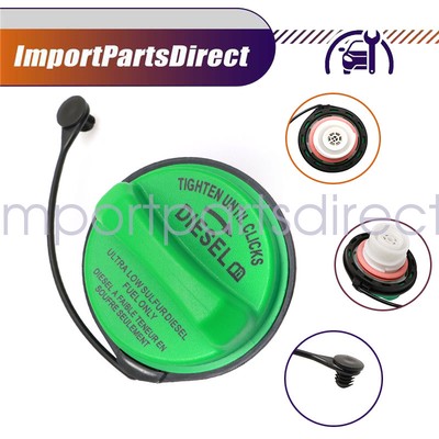 Diesel Fuel Tank Gas Cap w/Tether Green For Ford F250 F350 Super Duty ...