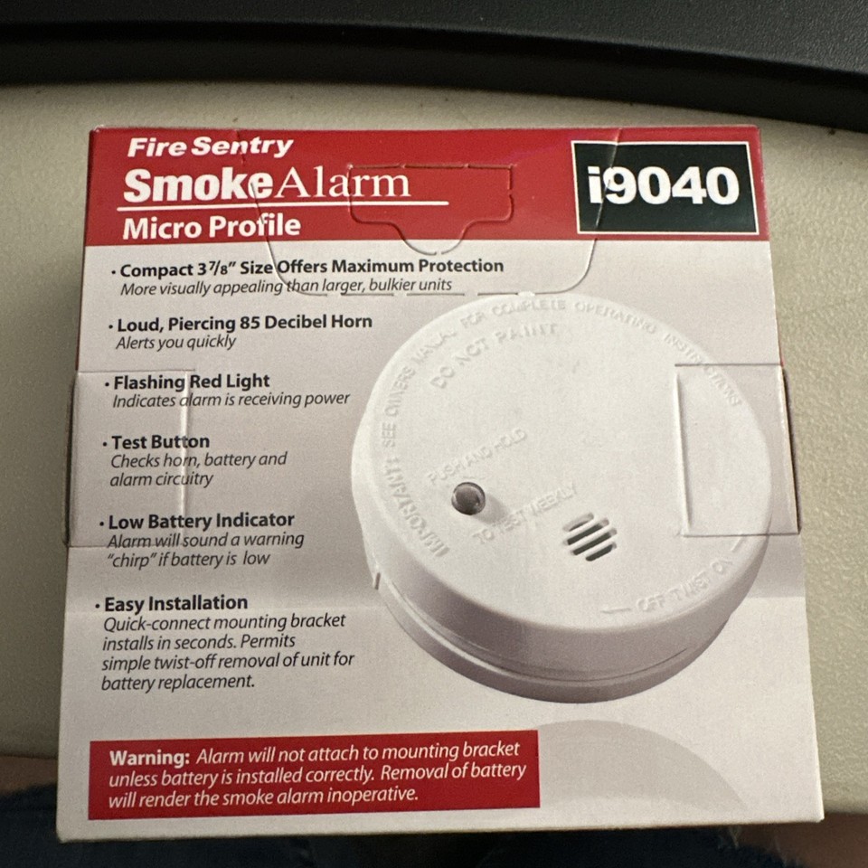 Fire Sentry By Kiddie i9040-Micro Profile Design Smoke Alarm | eBay
