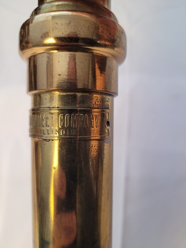 Antique Brass Farm Grain Probe Burrows Equipment Co Evanston Illinois ...