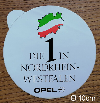 Sticker Aufkleber NRW Opel Auto Oldtimer Nordrhein-Westfalen 80er Jahre ...