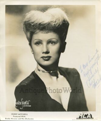 Perry Mitchell jazz singer antique signed photo | eBay