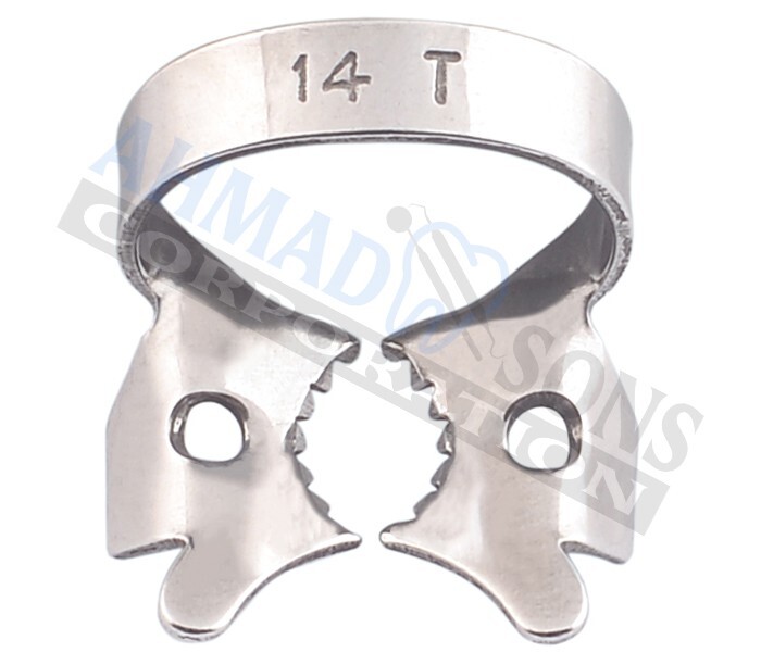 100 Pcs Endodontics Rubber Dam Clamps #14T Tooth Molars Dental ...