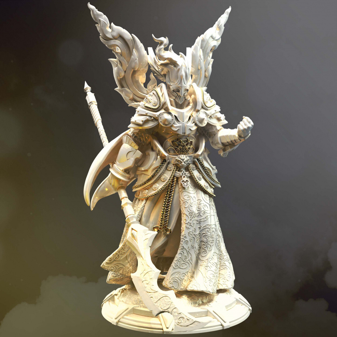 Horauthin Angel Celestial Paladin Cleric Miniature | D&D DnD | | eBay