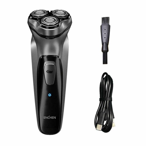 Electric Shaver 3 Heads Cordless Men Razor Wet Dry Rotary Shaver USB ...