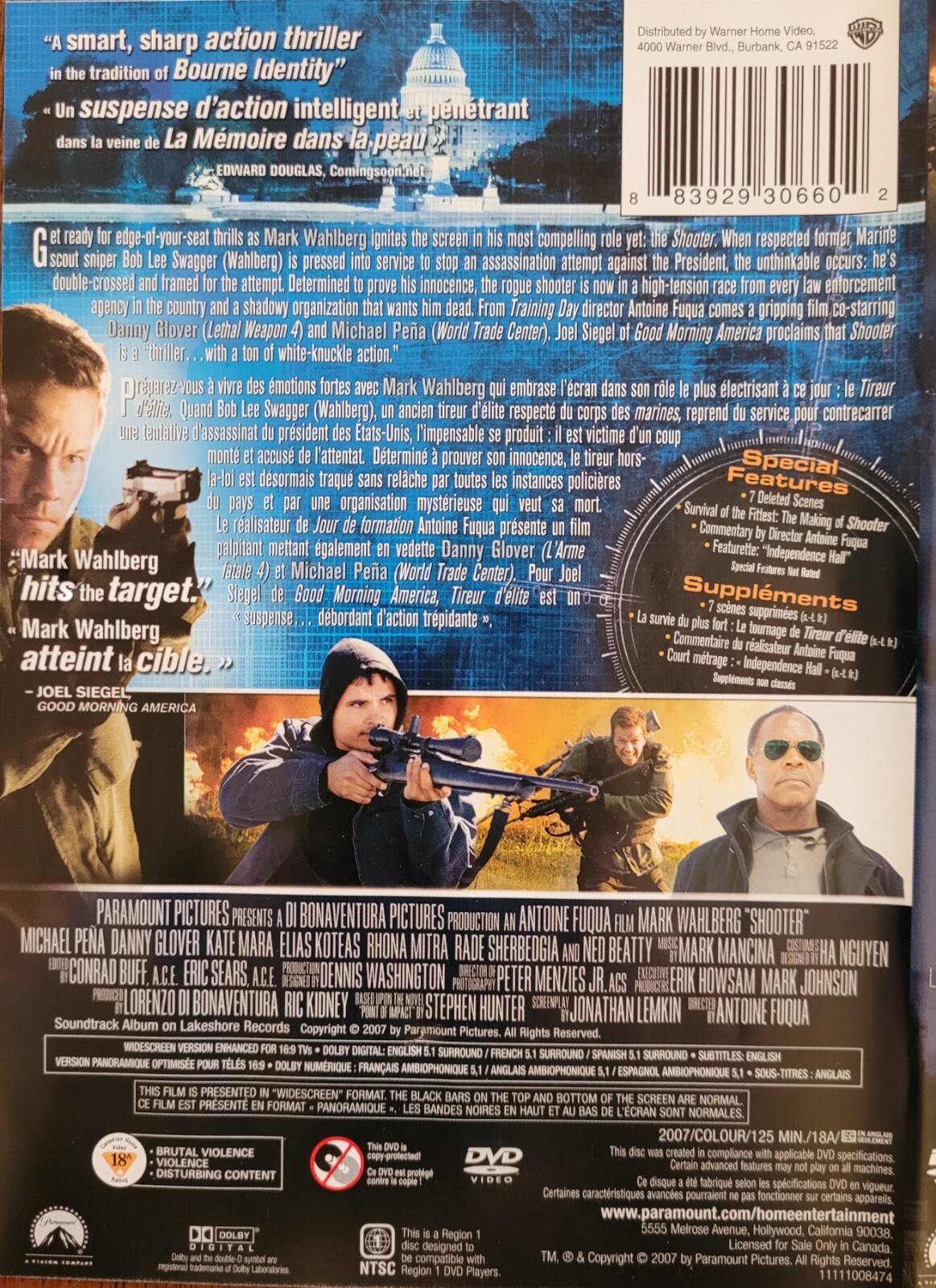 Shooter (DVD, Widescreen) Mark Wahlberg, Michael Pena, Rhona Mitra | eBay