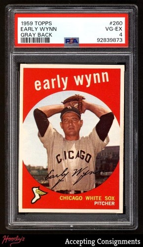 1959 Topps #260 Early Wynn PSA 4 VG-EX WHITE SOX HOF | eBay