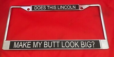 Chrome License Plate Frame Metal Custom Personalized Engraved High ...