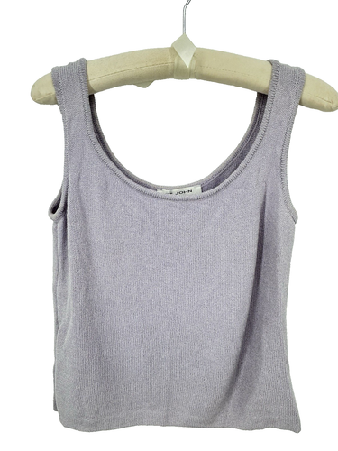 St. John Santana Knit Lavender Scoop Neck Basic Tank Medium - AC | eBay
