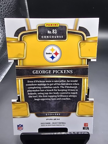 2023 Select Prizm Red and Blue Die Cut #83 George Pickens - Pittsburgh ...