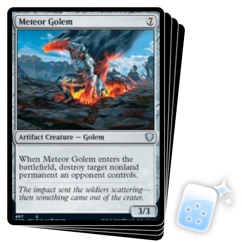 METEOR GOLEM (COMMANDER DECK) (467) X4 Commander Legends Magic MTG MINT ...