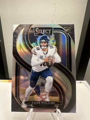 2024 Panini Select Caleb Williams Rookie Premier Level Die-Cut Silver ...