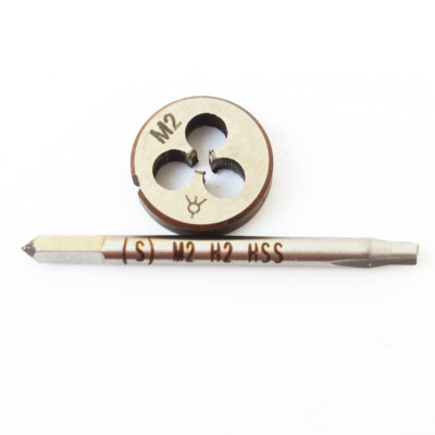 1pc Tap M2 + 1pc Die M2 brand（S）High quality M2 Right hand Tap and Die ...