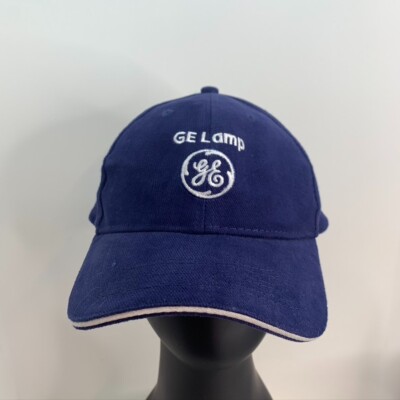 Vtg GE Lamp Strapback Hat Blue | eBay