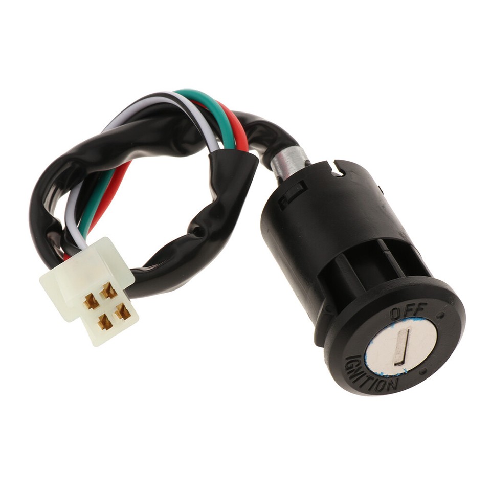 Black Ignition Key Switch Replacement 4 Wire Ignition Key Switch | eBay
