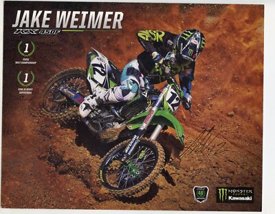 JAKE WEIMER#12 SIGNED PHOTO CARD, RICKY CARMICHAEL, JEREMY MCGRATH, | eBay