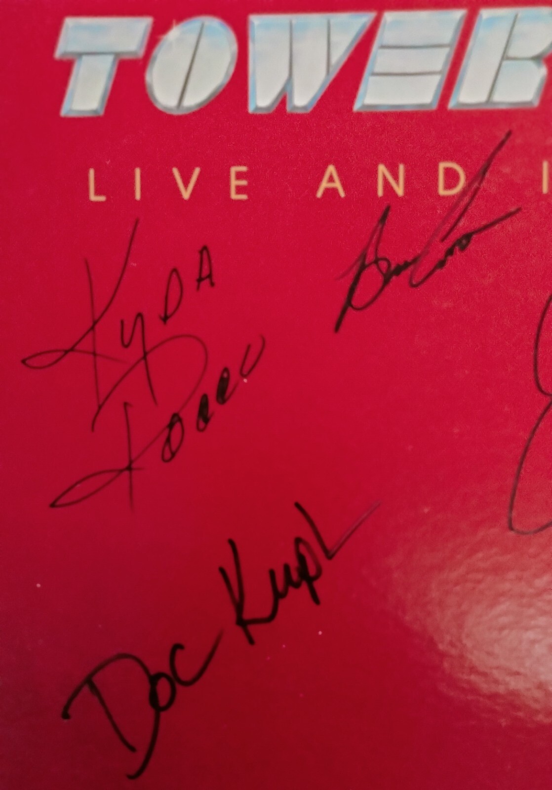Tower Of Power - Live & In Living Color - (AUTOGRAPHED LP) | eBay