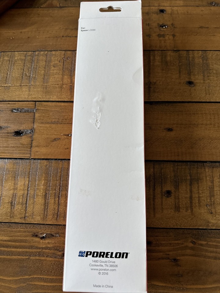 Two Porelon Nylon Ribbon For Epson LQ590 Black Printer. New #11683 ...