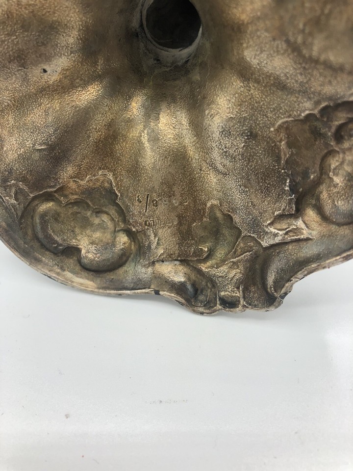 Apollo Silver Co. Vintage Silver Plate Repousse 2 Candles Candelabra | eBay