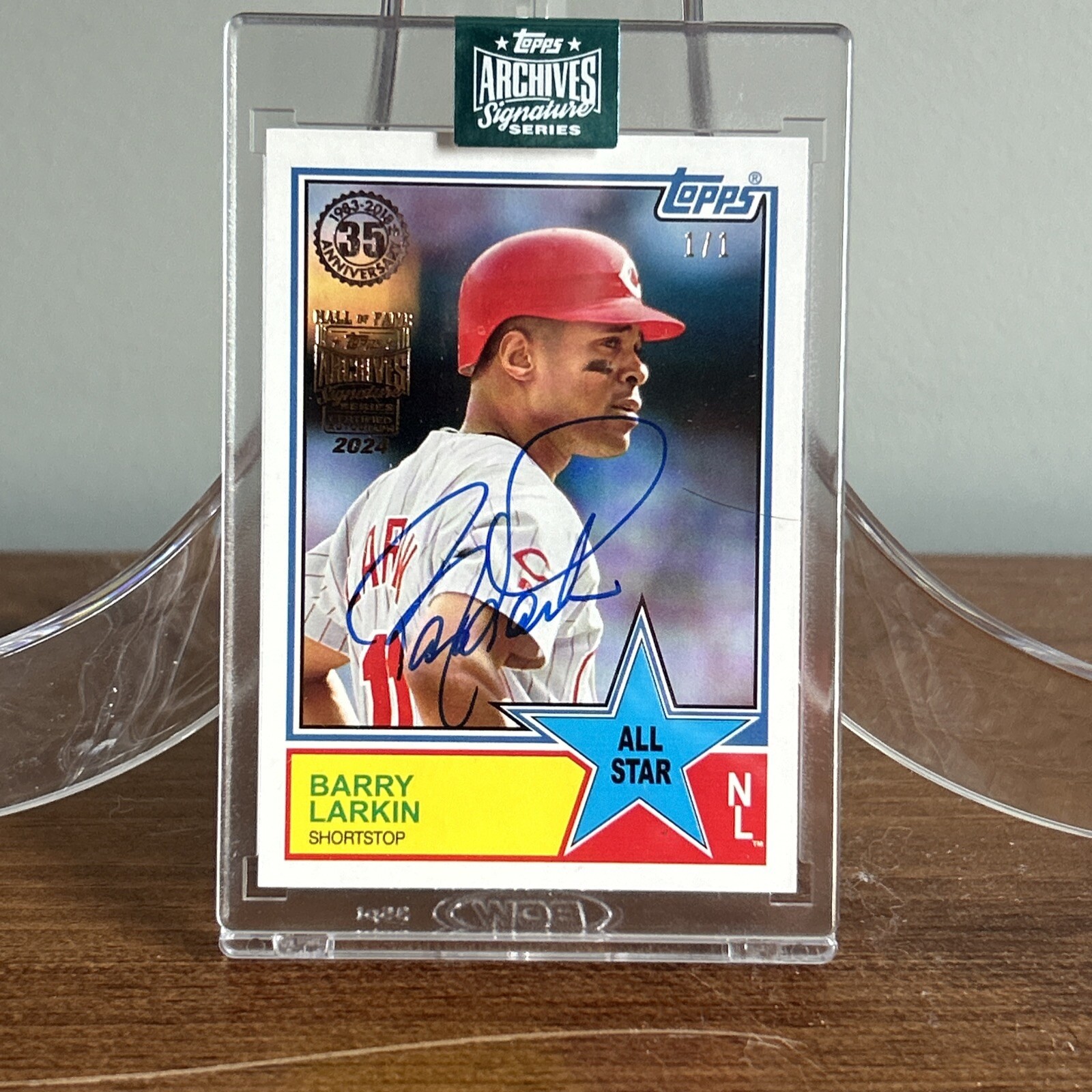Barry Larkin Auto 1/1 Topps | eBay