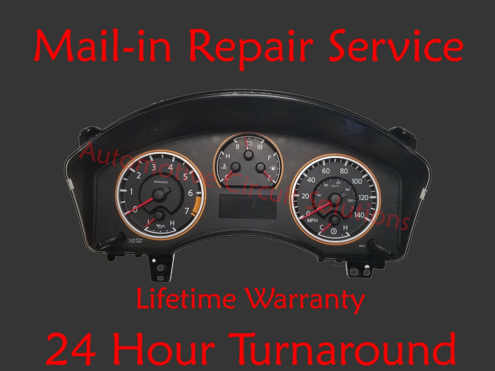 2004-2015 Titan Armada Instrument Cluster Speedometer Mail-in Repair ...