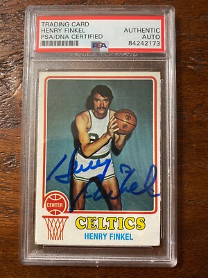 Henry Finkel Signed Card PSA DNA Coa Slabbed Encapsulated Celtics ...