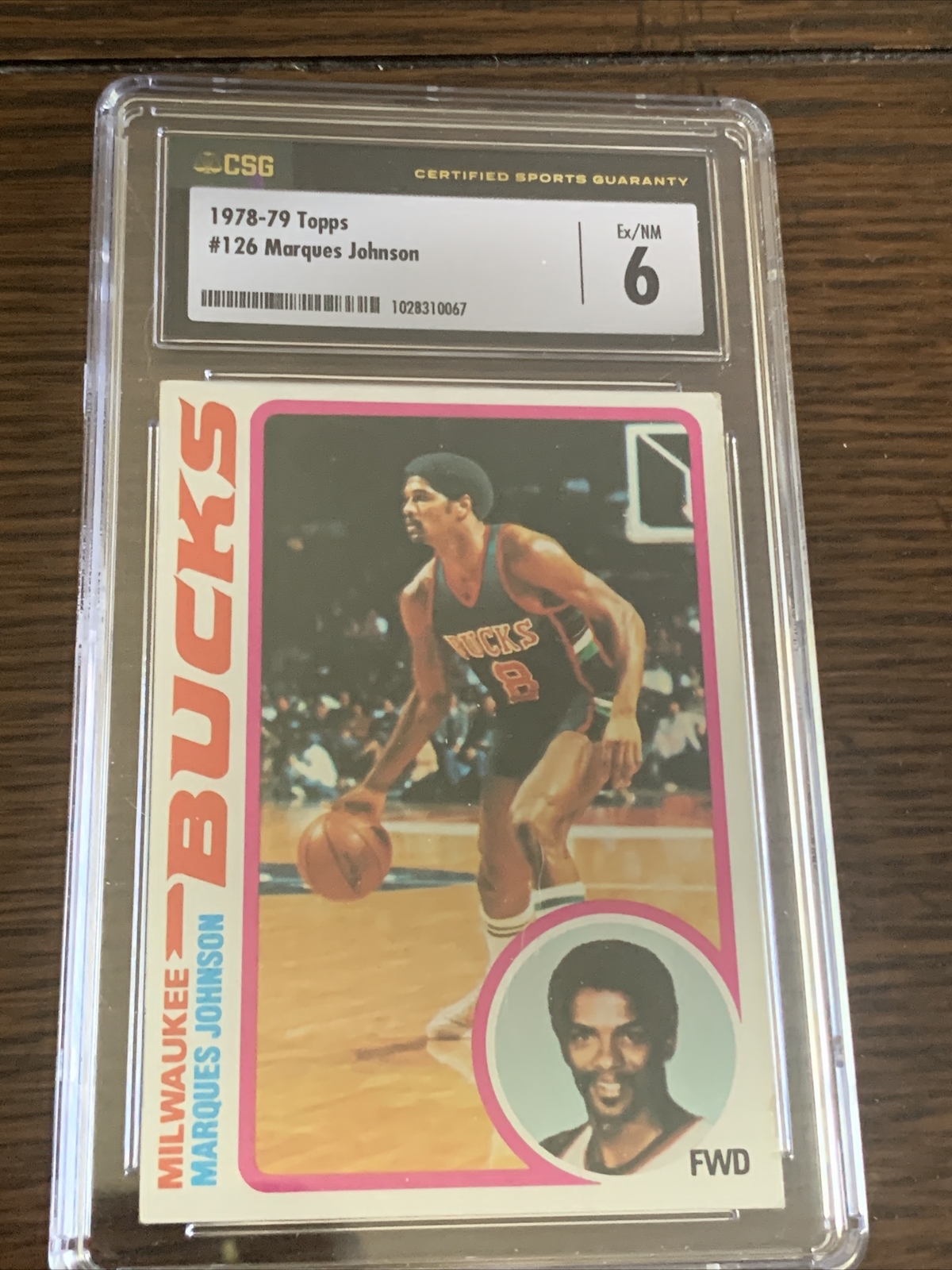 1978-79 TOPPS BASKETBALL MARQUES JOHNSON ROOKIE RC #126 EX/NM CSG 6 HOF ...
