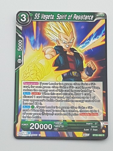 Dragon Ball TCG SS Vegeta, Spirit of Resistance NM | eBay.de