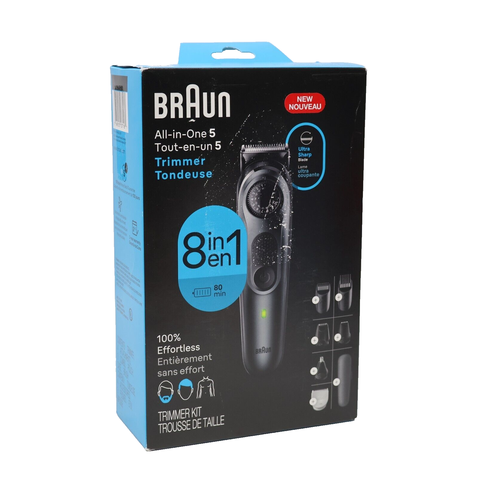 🔥NEW BRAUN All-in-One Style Kit Series 5 5517, 8-in-1 Trimmer for Men ...