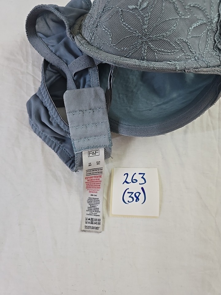 Bra F&F UK Size 38C Silver | eBay UK