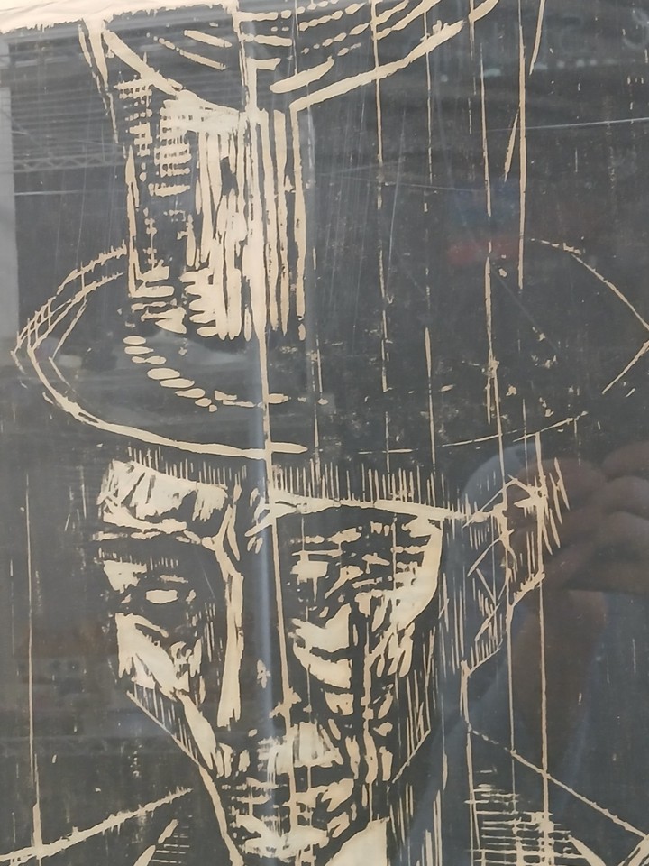 Vintage 1954 Robert Huck "Old Magician" Signed Lithograph Artwork , 4/ ...