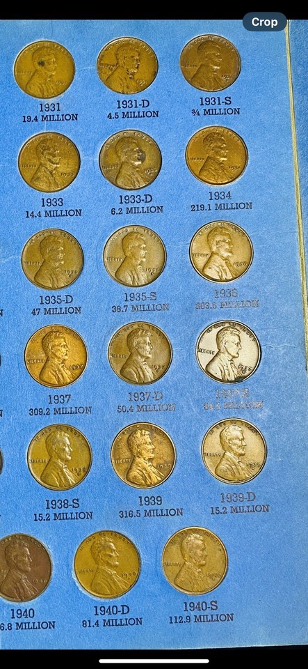 1909-1940 wheat cent collection Book 1909 S VDB Messing | eBay