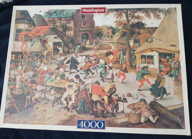 Waddington's 4000 Piece De Luxe Jigsaw Puzzle Feast Day P. Breughel ...