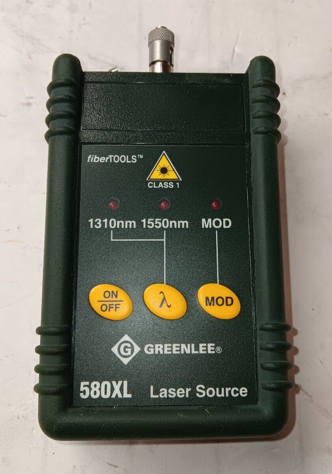 GREENLEE 560XL 570XL & 580XL FIBER OPTIC POWER METER LASER & LED SOURCE ...